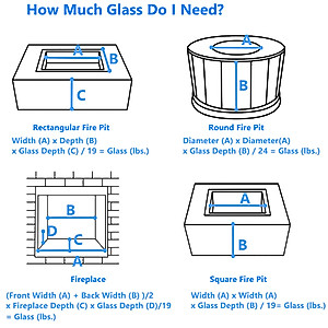 vchin Fire Glass, Caribbean Blue Fire Glass for Propane Fire Pit, Fireplace and Outdoor Decorative. 3/4 High Luster Round Fire Pit Glass Rocks. 10LB