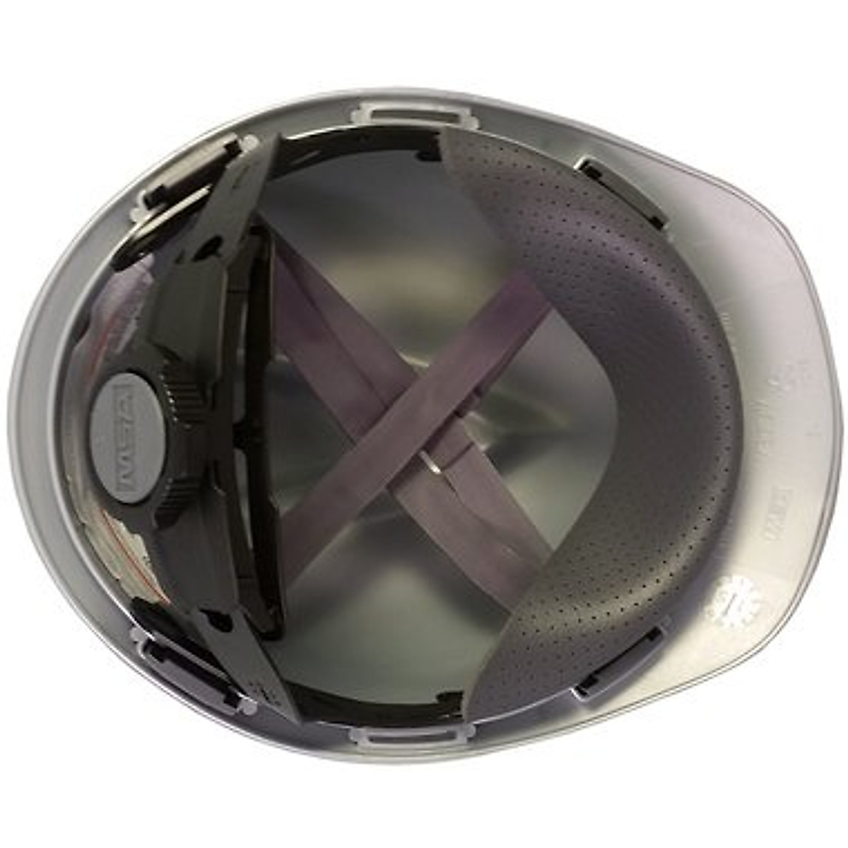 MSA V Cap Style Hard Hats w/FasTrac III Suspensions and Handy Tote Bag - Silver