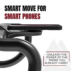 KOM Cycling Garmin Edge Universal Cell Phone Mount Adapter Attach Your iPhone or Any Smartphone to Any Garmin Bike Mount - Garmin Phone Mount Quarter Turn Adhesive Adapter