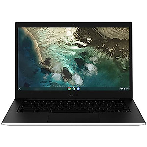 SAMSUNG Galaxy Chromebook Go Laptop (32GB, 4GB RAM, Wi-Fi + 4G LTE) 14.0" Intel N4500, Fully Unlocked for All Carriers, Chrome OS, Cellular Notebook w/ 180-Degree Hinge (Silver) (Renewed)