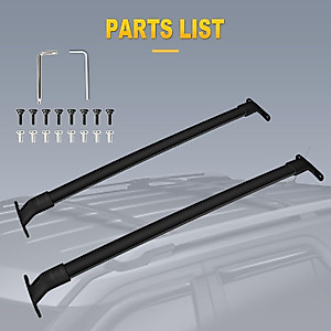 OCPTY Roof Rack Cross Bars Fit for Ford Expedition 2018 2019 2020 2021 2022,for Lincoln Navigator 2018 2019 2020 2021 2022 Cargo Bars for Cargo Carrier Bag Luggage Kayak,Fits Side Rails Models ONLY