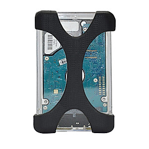 T-SIDAKE 4 Pieces of 2.5 Inch Silicone Hard Drive Protective Case, Shock Proof and Drop Proof Elasticity to Protect Your Device Safety, Suitable for 2.5 Inch Mobile Hard Drives