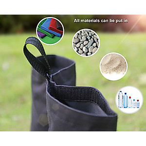 ABCCANOPY Canopy Weights 112 LBS Gazebo Tent Sand Bags,4pcs-Pack (Black)