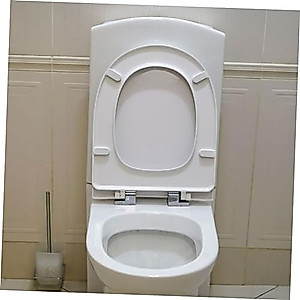 COOLHIYA 4pcs Toilet Seat Gasket Bidet Toilet Bumpers Toilet Cushioning Pads Toilet Seats Riser Toilet Parts Toilet Buffer Pads Toilet Riser Toilet Seat Bumper Pads Light Grey Plastic