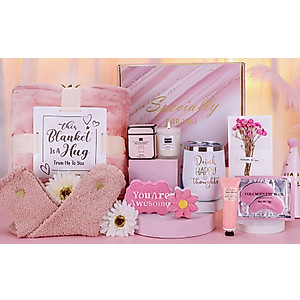 Self Care Gifts for Women, Get Well Soon Gifts Baskets for Women, Birthday Gifts for Women Care Package, Unique Relaxing Spa Mothers Day Gifts for Mom, Best Friend, Sister, Thinking of You Gifts