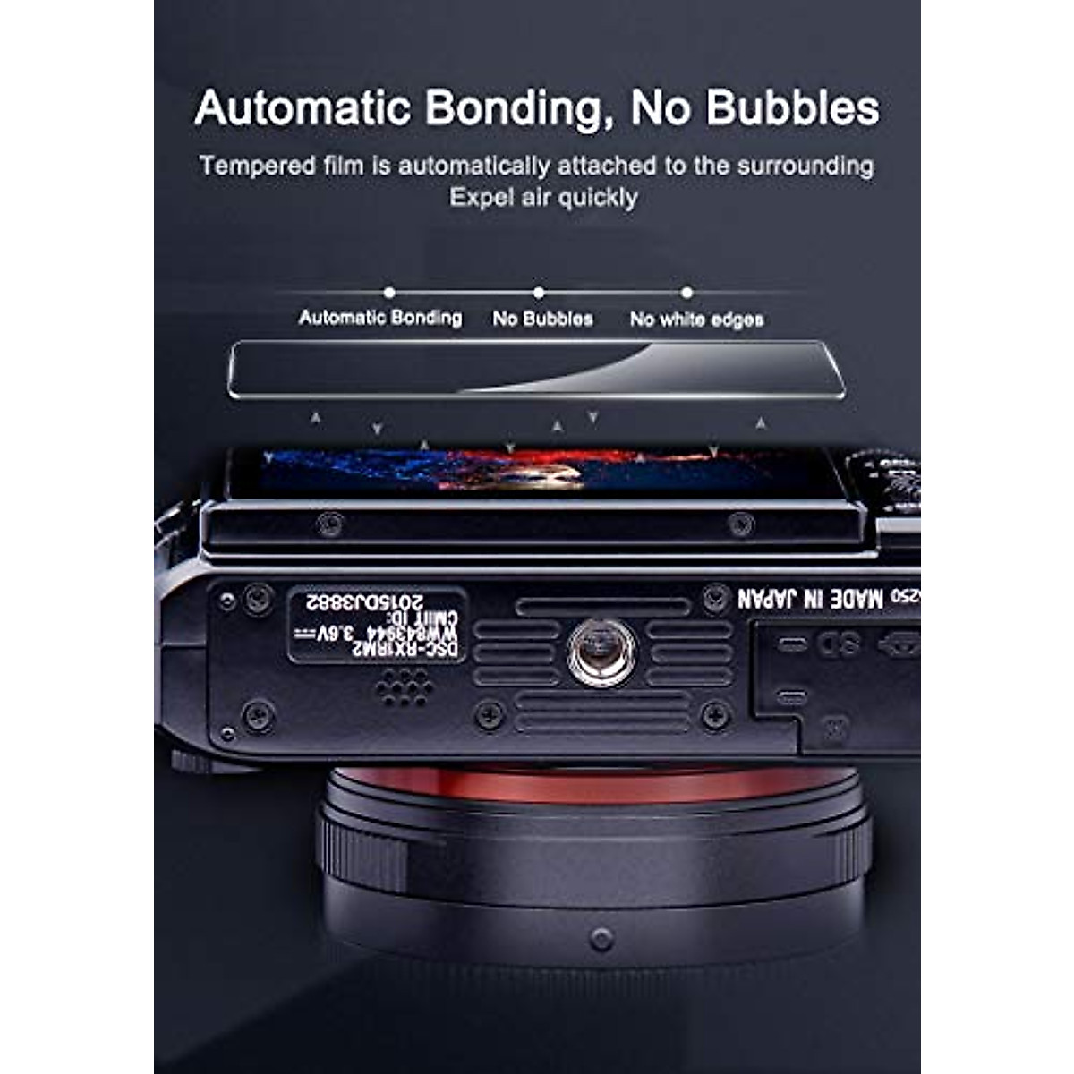 WH1916 D850 Screen Protector for Nikon D850 D810 D780 D750 D500 D7200 D7100 DSLR Camera (3 Pack), Tempered Glass 0.33mm thickness 9H Hardness