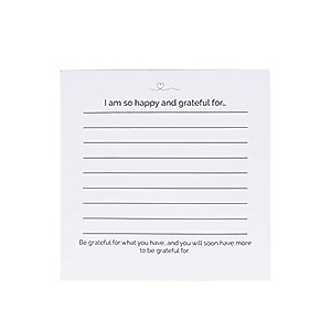 PureRejuva Personal Gratitude Jar with Note Cards, Inspiring and Motivational Self-Reflection Tool for Daily Affirmations, Beliefs, and Goals, Increase Happiness, Reduce Stress, Refocus Lifestyle