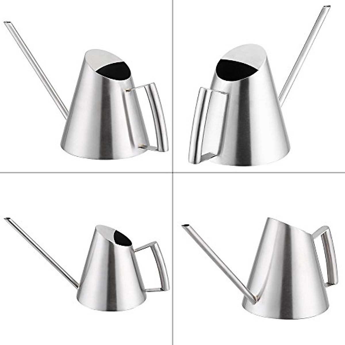 Watering Can for Indoor Plants, 400ML Small Watering Can Modern Style Stainless Steel Long Spout Watering Pot, Plant Waterer Watering Can Indoor Plants Flower, for Home Office Gardening Bonsai