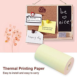 LUKEO 12 Roll Printable Sticker Paper Roll Direct Thermal Paper with Self-adhesive 57x30mm for Paperang P1/P2 Pocket Thermal Printer