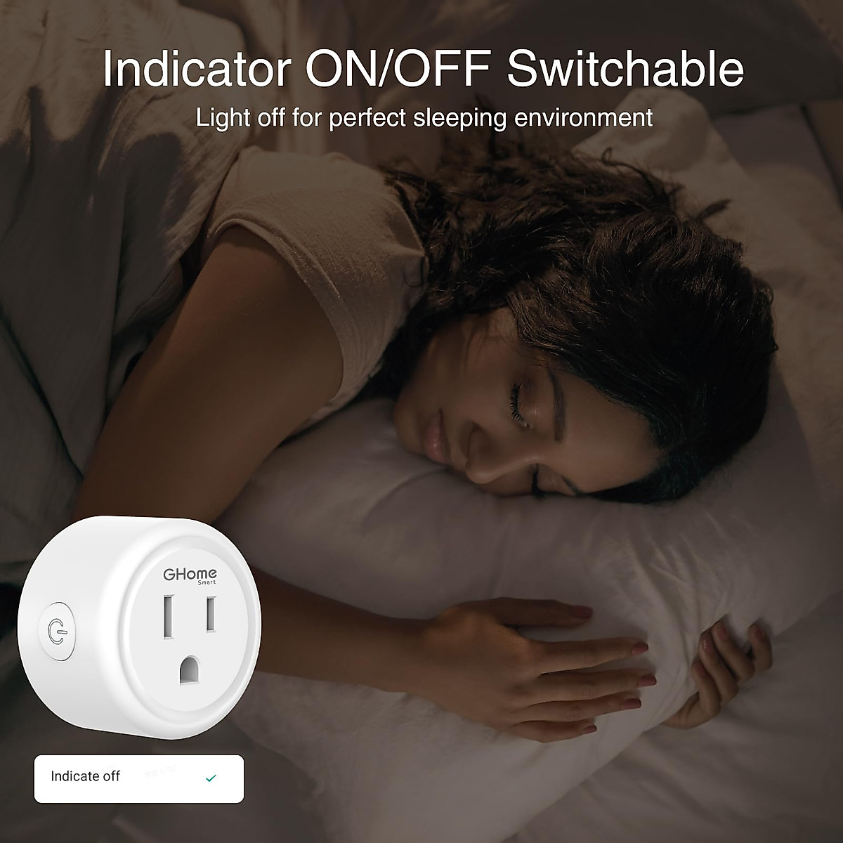 GHome Smart Smart Plug,15A Wi-Fi Plug Compatible with Alexa and Google Home, Mini Outlet Socket Remote Control with Schedule Timer Function, Only for 2.4GHz Network, No Hub Required (4 Pack)
