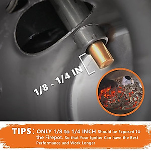 YAOAWE 2 Pack Hot Rod Igniter Kit Replacement for Pit Boss, Pellet Grill Igniter Rod Heating Element Compatible with Pitboss, for Traeger & Camp Chef Grill, with 2 Fuses