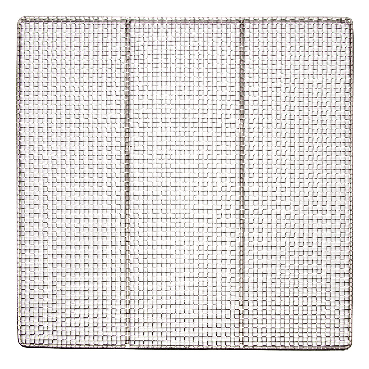 10 pcs 23" x 23" DN-FS23 Heavy Duty 19 Gauge 4-mesh Stainless Steel Woven Mesh Donut Frying Screen, 1/4"D Outer Frame and Support Rods