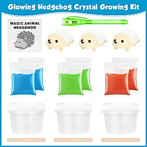 sdaymol Glowing Crystal Growing Kit,Science Kits for Kids Age 8-12,DIY Science Experiments Lab Learning & Educational Toys,STEM Projects Toys Gifts for Boys & Girls Ages 8 9 10 12
