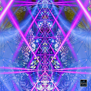 Psychedelic Tapestry | Trippy Wall Hanging | Visionary | Trippy Art | DMT | The Gates of Atlantis (Small)