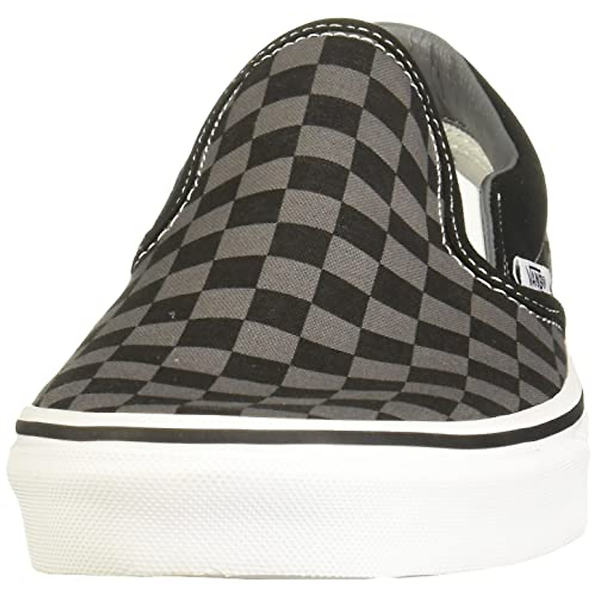 Vans Classic Slip-On, Black/Pewter Checkerboard Size 9 Women/7.5 Men