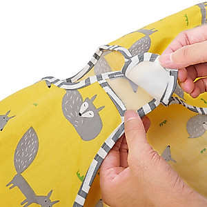 Accmor 3pcs Waterproof Baby Bibs/Short Sleeve Bibs for Feeding/Toddler Smocks/Baby Bibs 6-36 Months