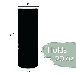 Elanze Designs In My Soccer Mom Era Ball Sport Wrap-Around Design 20 Ounce Stainless Steel On-The-Go Coffee Travel Insulated Skinny Tumbler Mug Cup, Slide Top Lid, MRC-20OZ-SH247