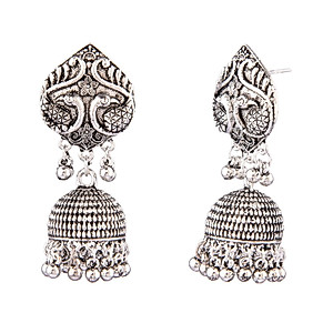 Efulgenz Oxidized Necklace Jewelry Indian Boho Vintage Antique Oxidized Necklace for Women