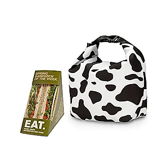 MOV COMPRA Insulated Snack Bag- Women Reusable Sandwich & Snack Bags, Leakproof Food Storage Small Lunch Bag For Picnic,Work(Small，Milk