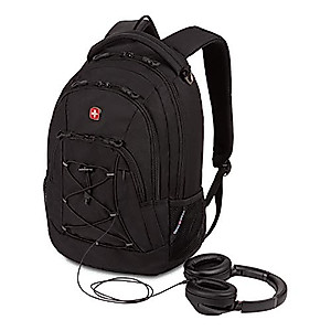 SwissGear 1186 Bungee Backpack, Black, 17-Inch
