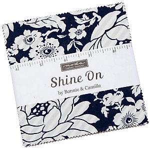 Shine On Charm Pack by Bonnie & Camille; 42-5 Inch Precut Fabric Quilt Squares