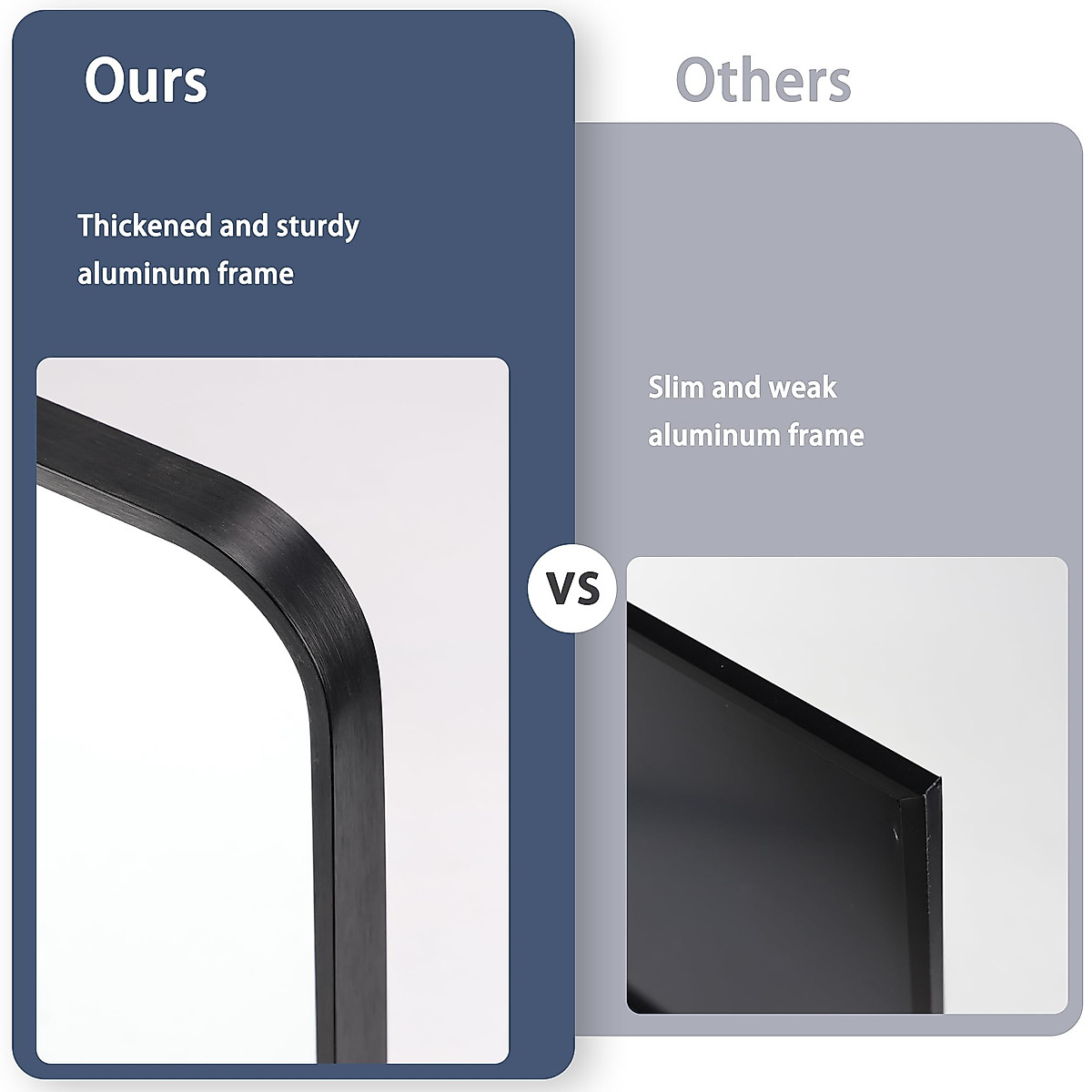 Giftgarden 47"x14" Gold Full Length Mirror Aluminum Framed, Modern Long Wall Mirror Tall Full-Body, Wall Mounted or Over The Door Hanging for Bedroom Closet Bathroom, Golden