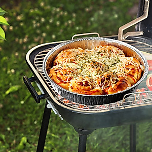 RTUDOPUYT 9 Inch Disposable Pie Pans, 15pc Aluminum Foil Pie Tins, Aluminum Foil Pans for Tart Baking, Storing, Serving & Reheating - Standard Size