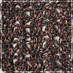 Cotton Alpaca Tweed, 3 DK, Light Worsted Yarn Pack of 4 (588yds/200g), Super Soft Fluffy Blend for Knitting and Crocheting Hats, Shawls, Garments, Blankets (Black Charcoal)