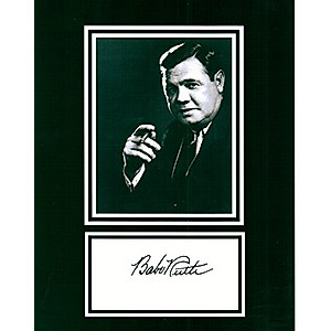 Kirkland Babe Ruth 8 X 10 Autograph Photo on Glossy Photo Paper