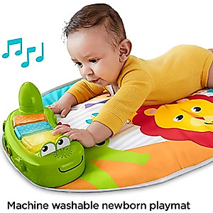 Fisher-Price Baby To Toddler Toy 3-In-1 Sit-To-Stand Activity Center With Music Lights And Spiral Ramp, Jazzy Jungle