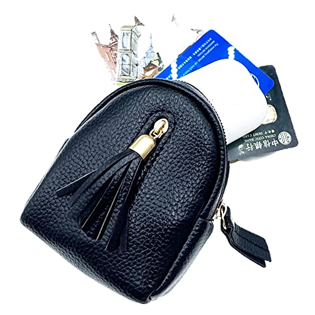 Tomcrazy Mini Storage Bag for AirPods Pro 2 1 3 Case, Sony LinkBuds S WF-L900 WF-1000XM4 Keychain Galaxy Buds Earphones Cover Airtag Huawei Tag Access Cards, Small Backpack Coin Pouch (#10)