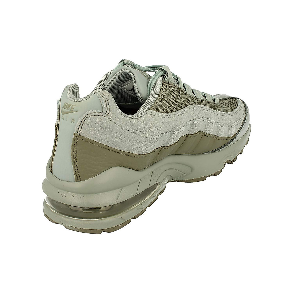 Nike Air Max '95 Girls Shoes Size 4, Color: Light Pumice/Dark Stucco