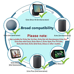 ZTTXL 30W Power Adapter for Echo (4th Gen), Echo (3rd Gen), Echo Show 10 (3rd Gen), Echo Show (2nd Gen), Echo Show 8, and Echo Plus (2nd Gen), 5.8Ft AC Adapter Power Cord