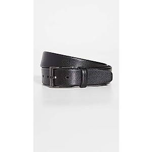 BOSS HUGO Men's Belt, Night Black, 38, 50386188