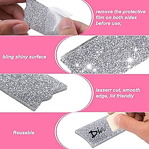 AIERSA Name Plate or Stanley Cup Lid 40oz Tumbler with Handle, 6pcs Pink, 6Pcs Silver