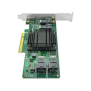 10Gtek PCIe Switch Adapter for U.2 SSD (PEX Controller), PCIe X8 to 4xSFF-8643 Mini SAS Connectors