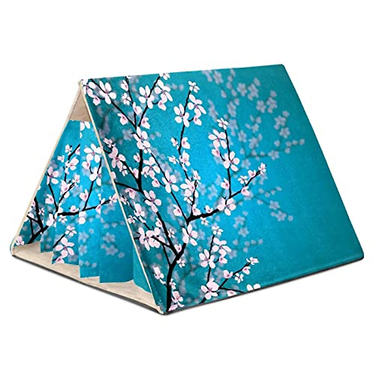 enheng Small Pet Hideout Japanese Sakura Flowers Hamster House Guinea Pig Playhouse for Dwarf Rabbits Hedgehogs Chinchillas