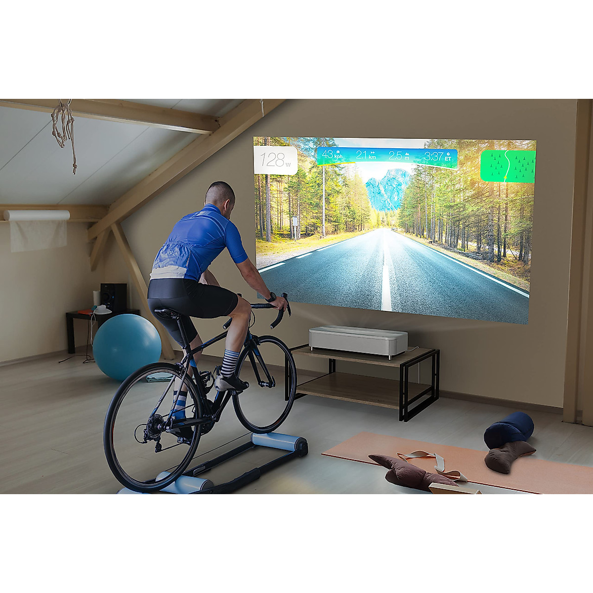 2022 New Upgrade Epson EpiqVision Ultra LS800 Ultra Short Throw 3-Chip 3LCD Smart Streaming Laser Projector, 4,000 Lumens, 4K PRO-UHD, HDR, 150", Android TV, 2.1ch Yamaha Built-in Speakers - White