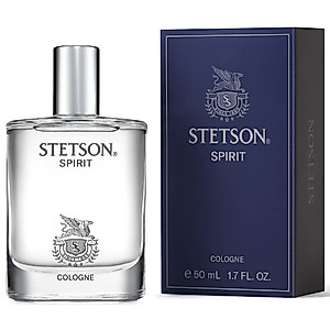 Stetson Spirit - Cologne Spray for Men - Woody, Earthy, and Casual Aroma with Fragrance Notes of Mandarin Leaf, Clary Sage, and Warm Amber- 1.7 Fl Oz