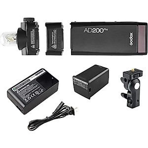 Godox Flash Strobe AD200 Pro AD200Pro 2.4G Pocket Speedlite Flash Photography Lighting for Canon Nikon Sony Fuji Olympus Panasonic Pentax Camera