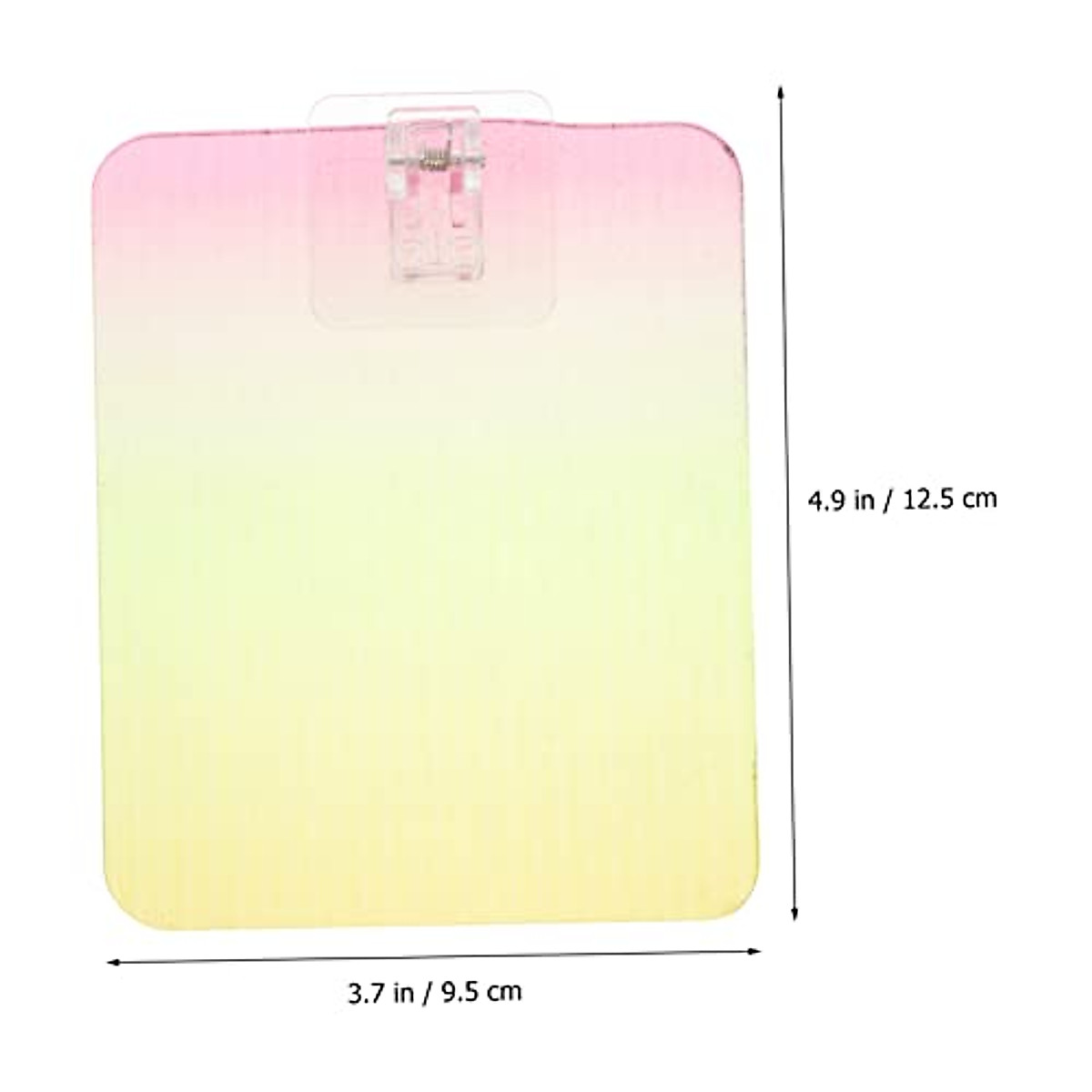 6 Pcs Plate Clamp Document Clipboard Exam Paper Clips Short Hand Board Drawing Board Office Business Plastic Writing Base Plate Colorful Clipboards Paper File Organizer