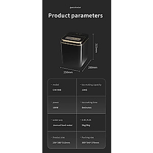 Counter Top Ice Makers with Self-Cleaning, Portable Ice Maker Countertop, 9 Cubes Ready in 8 Mins 26lbs/24hrs, Compact Ice Maker with Ice Scoop