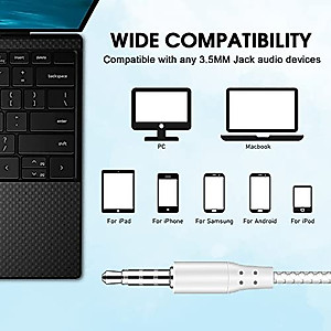 HoneyAKE Wired Earbuds Headphones with Microphone 3 Pack, in-Ear Headphones, 3.5mm Jack Noise Isolating Wired Earbuds Heavy Bass Stereo Volume Control for Android, iPhone, Samsung, Computer, iPad,MP3