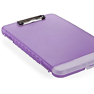 Officemate Slim Clipboard Storage Box, Purple (83305) (1 Clipboard)