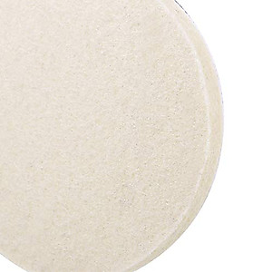 uxcell 5 Inch Wool Felt Polishing Pad, Buffing Wheels Polish Pad,Flocking Hook & Loop Back for Random Orbital Sander 4pcs
