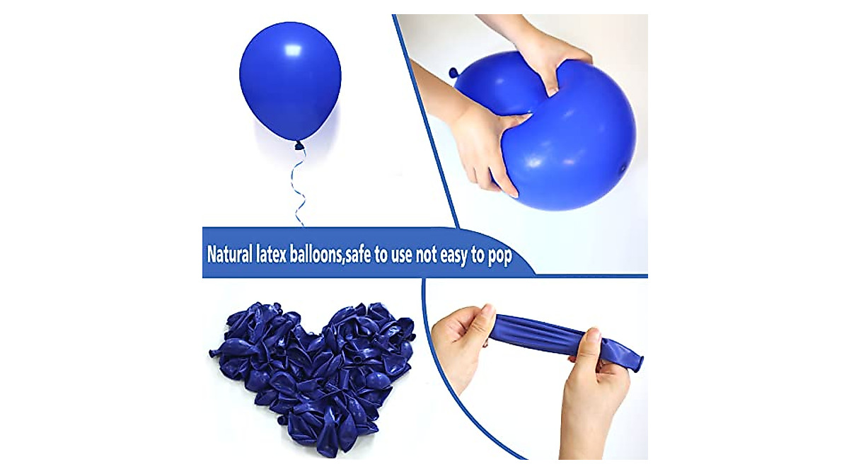Royal Blue Balloons - 100 Pack for Parties & Events
