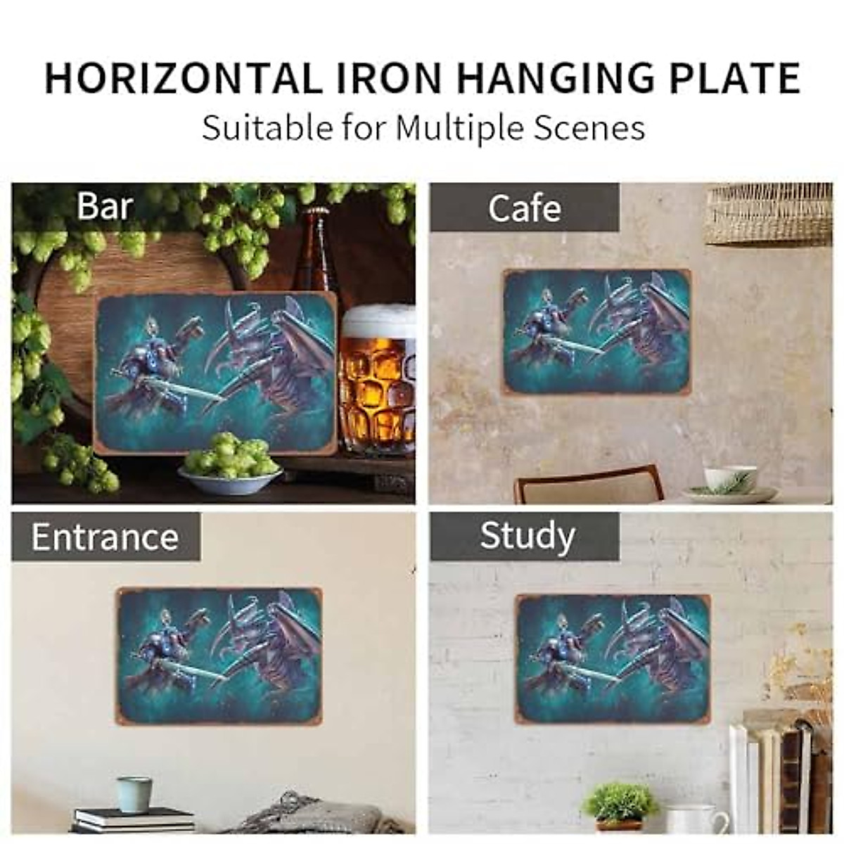 Captain vs. Tyranid Prime physical culture Poster Signs 8 x 12 Inch Decor Funny Chic Art Wall Decort Home Yard Signs Bar Hotel Cafe Pub Indoor Outdoor restauran