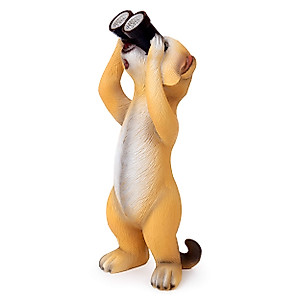 Blazin' Bison Garden Animal Solar Eyes | Meerkat Figurine | Patio Animal Decor | Yard, Balcony, Deck | Weather Resistant | Meerkat Gifts | Auto On/Off