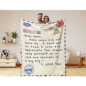 Mom Birthday Gifts from Son,Mother's Birthday Gifts,Gifts for Mom,Mom's Birthday Gifts from Daughter,Bed Throws Soft Blanket Presents for Moms Birthday 60X80 in to-MOM