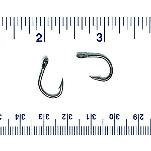 100 Gerry's Tackle 4X Strength Black Nickel L319 Style Live Bait Hooks Size 6